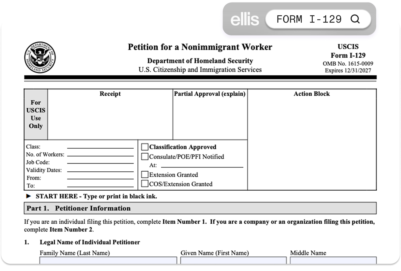 Form I-129: The Petition for a Nonimmigrant Worker in 2026